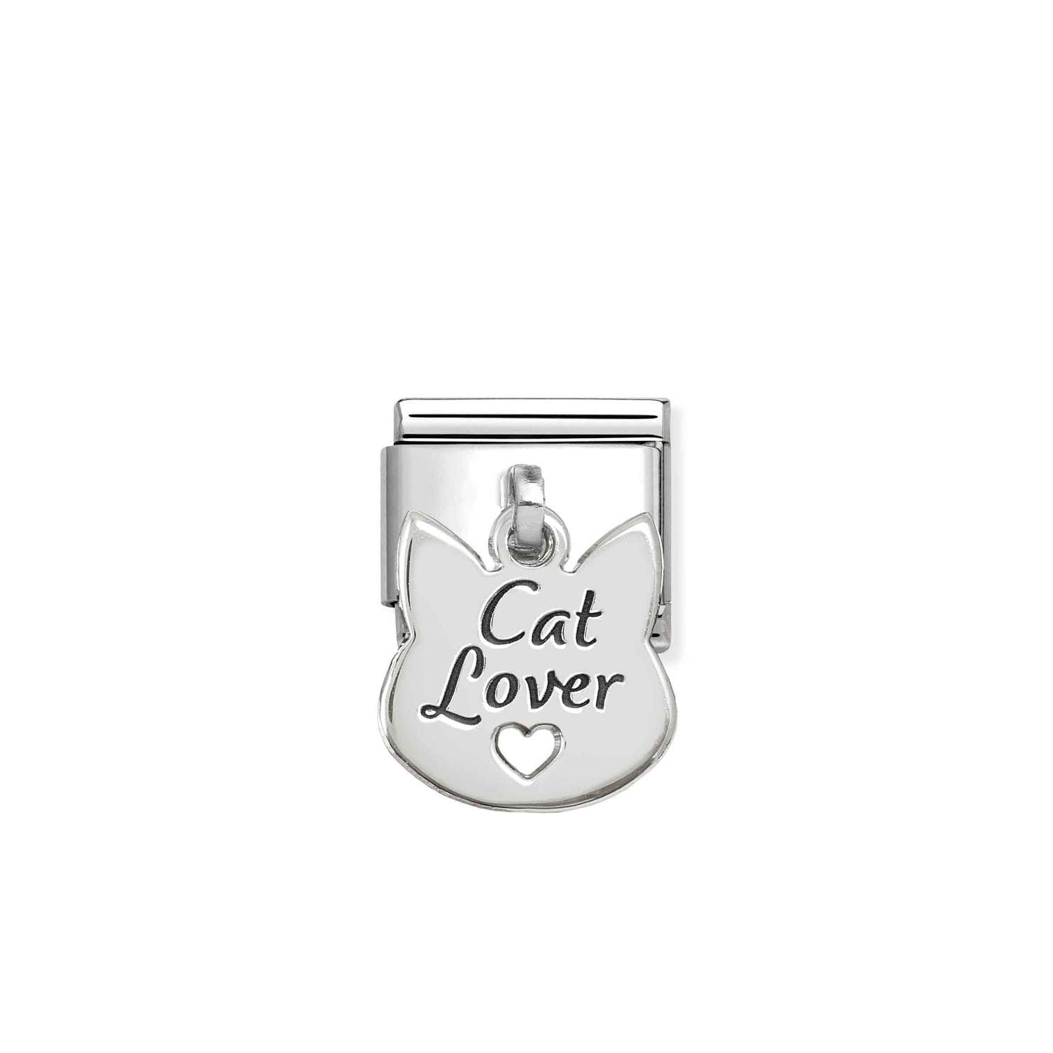 Nomination Classic Steel Sterling Silver Cat Lover Face Charm – Rococo ...