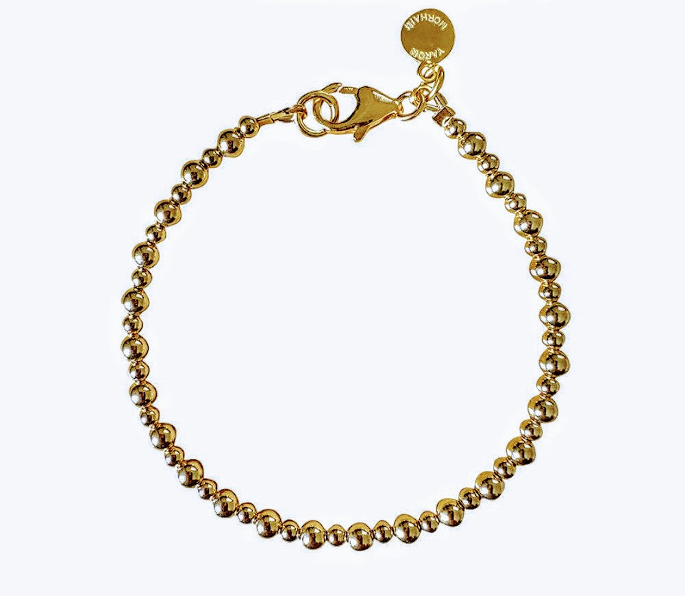 Yaron Morhaim Slender Gold Spheres Bracelet – Rococo Jewellery