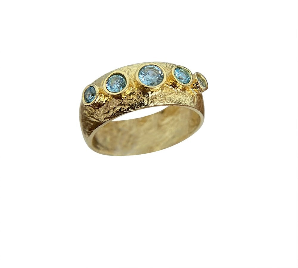 Yaron Morhaim Blue by Blue Topaz Ring – Rococo Jewellery
