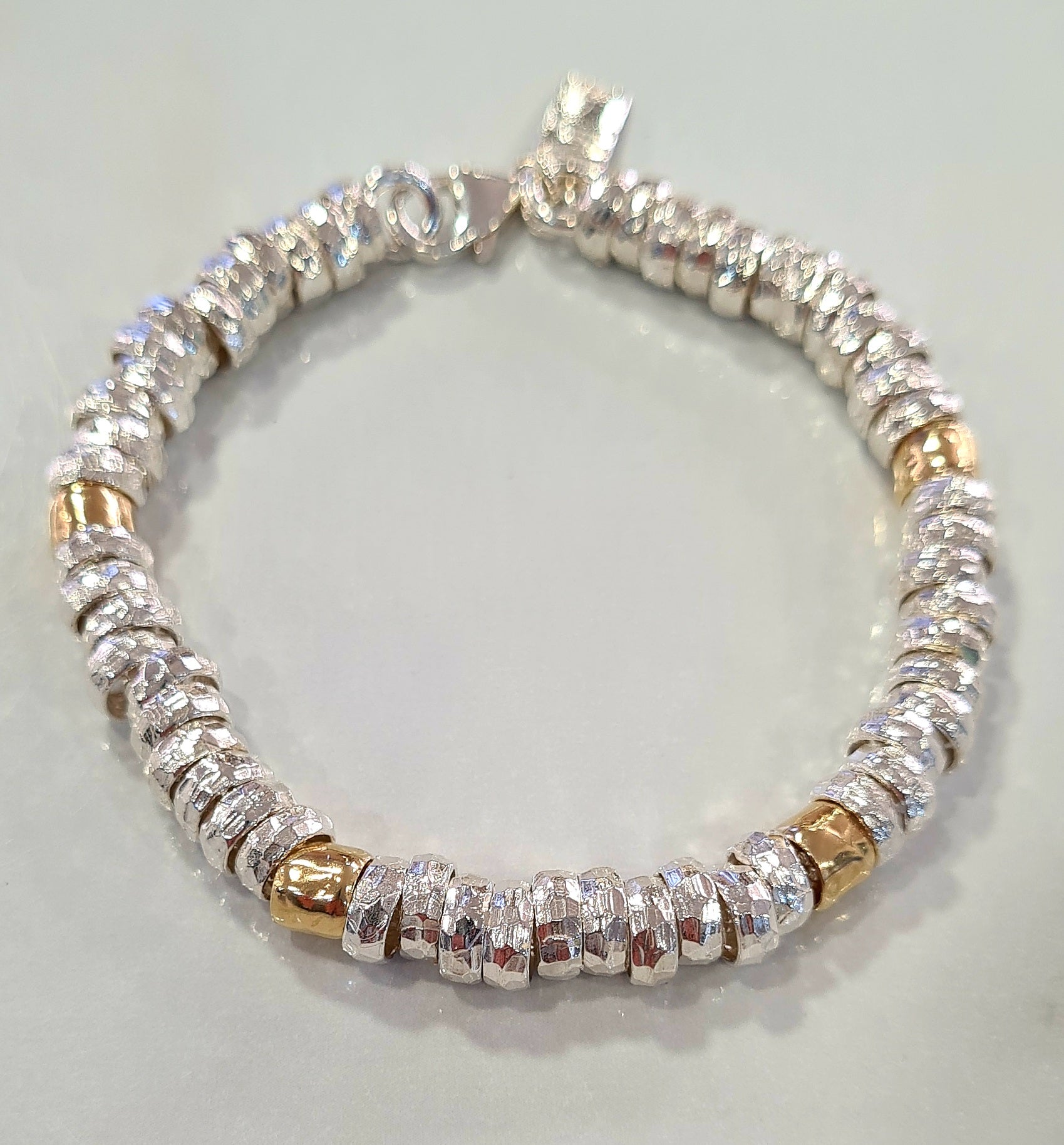 Yaron Morhaim Chunky 24ct Gold Silver Bracelet – Rococo Jewellery