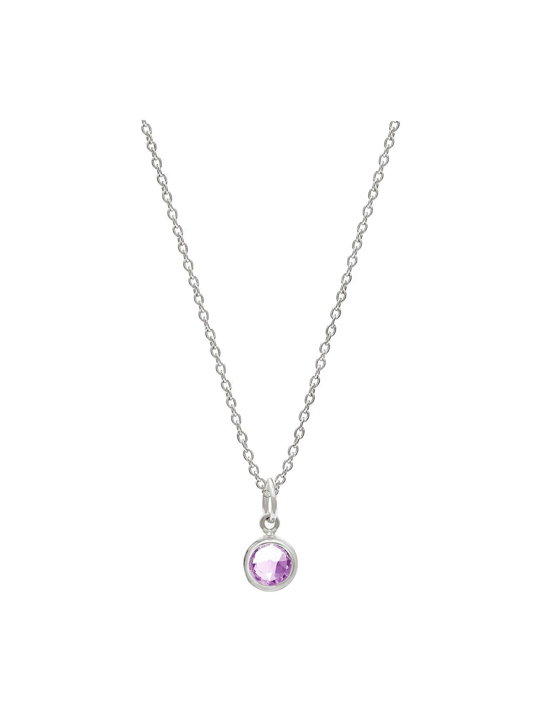 Luceir Amethyst Birthstone Necklace February Rococo Jewellery