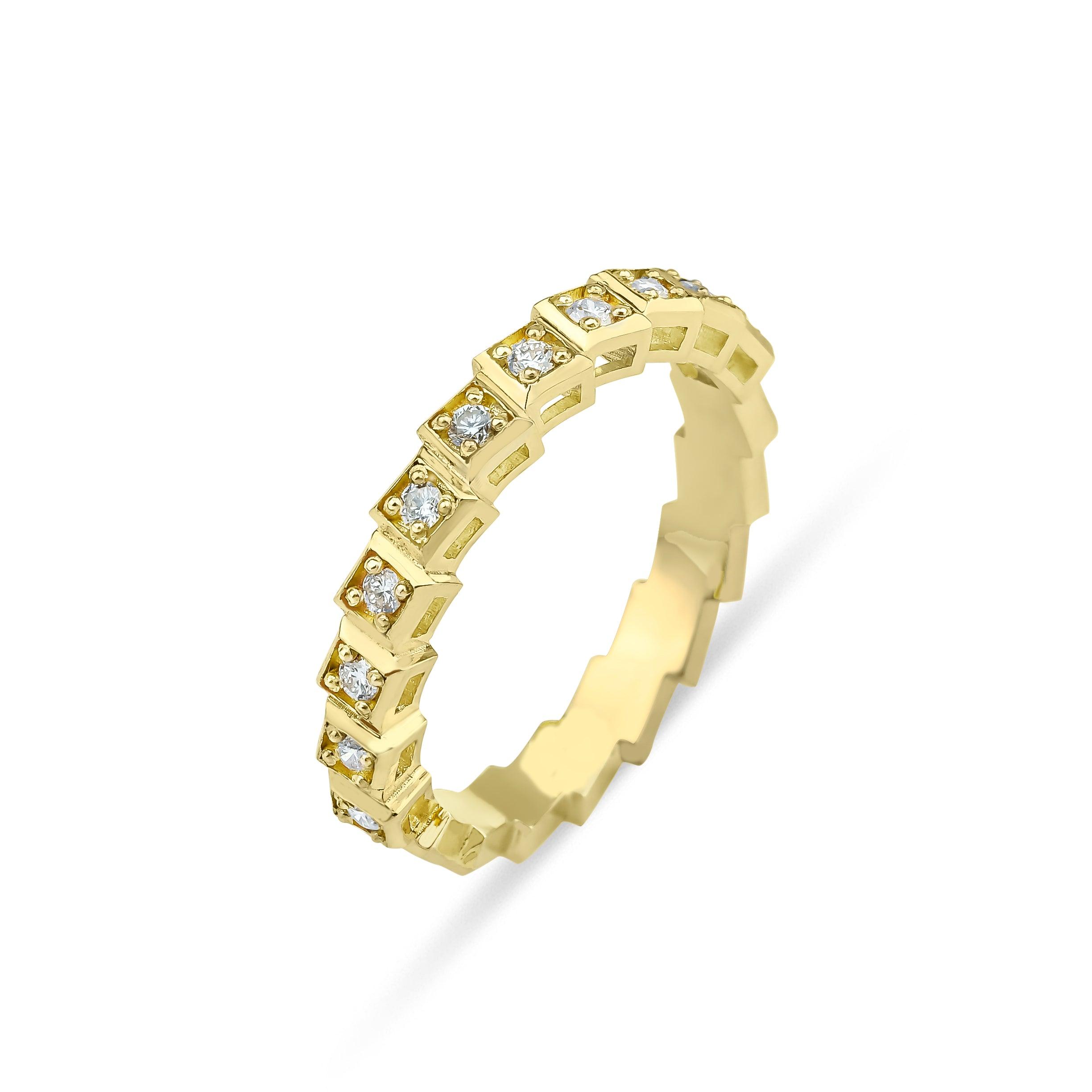 18ct Gold and Diamonds Lara Ring – Rococo Jewellery